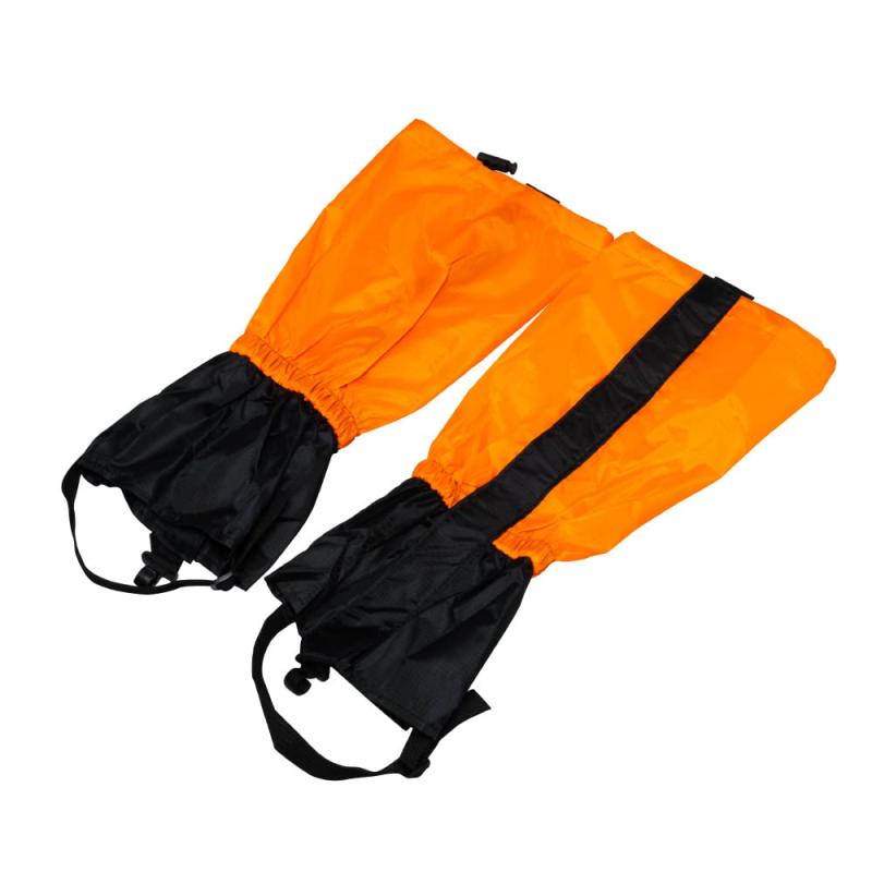 A-ITEM 登山ゲイター ブラック オレンジ 登山 山菜取り サイクリング ゲイター 登山スパッツ 防水 雨除け 泥除け 泥はね 面ファスナー トレッキング レッグカバー【機能性】搾れるタイプなので足にフィットし、防水性にも優れているので...