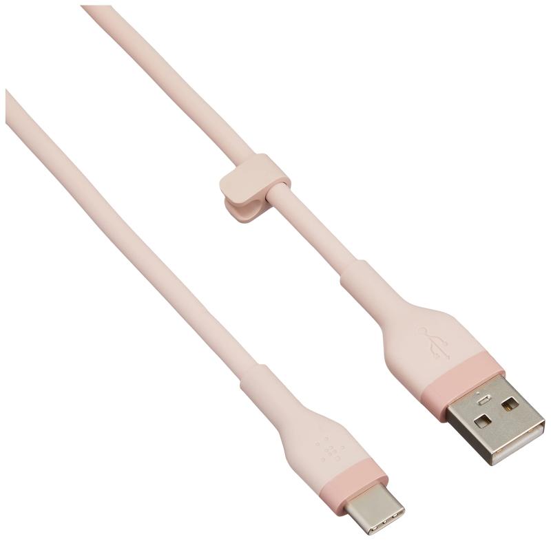 Belkin USB-A to USB-C シリコンケーブル iPad mini/iPad Pro/iPad Air/Galaxy/Androidスマートフォン対応 高耐久 USB-IF認定 1M ブラック BOOST CHARGE↑Fle...