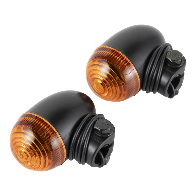 キジマ(Kijima) スモールウインカーランプ #300 39φx65mm アルミダイキャスト 汎用 ブラック/アンバー 2個入り 219-5001シャフト状のステーにカシメるタイプのウインカーサイズ:φ39×65mmボディ材質:アルミダ...