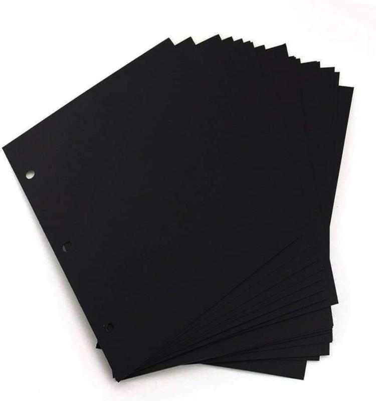 AIOR スクラップブック アルバム 手作り 亜麻 フォトアルバム DIY 切り抜き帳 黒台紙30枚/60ページ 結婚式 記念日 プレゼント