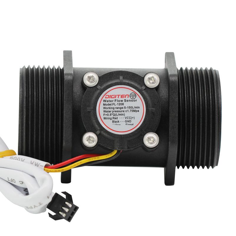 DIGITEN G1-1 / 2 " 1.5"水流ホールセンサースイッチメーター流量計制御10-150L /分流量 メーター流量範囲：5〜150 L / min、センサー：ホール効果圧縮を許可する：水圧1.75 Mpa以...