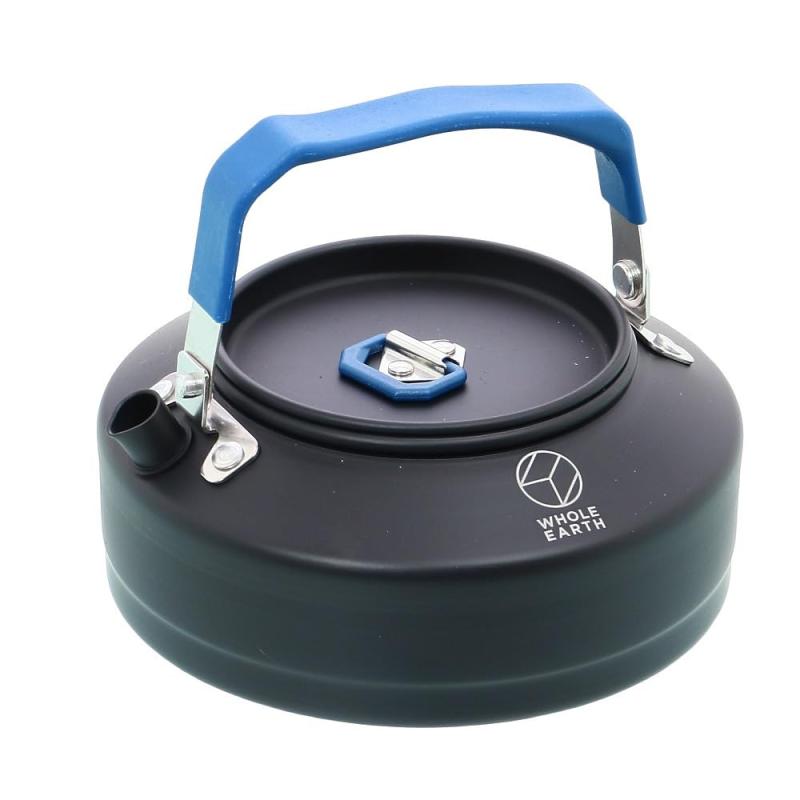 Whole Earth (ホールアース) アウトドア キャンプ ケトル アルミニウム製 800ml 調理器具 NOMAD KETTLE 0.8 BK WE23DJ67 ブラック本体：アルミニウム ハンドル：スチールワイヤー 収納袋：ポリエステル