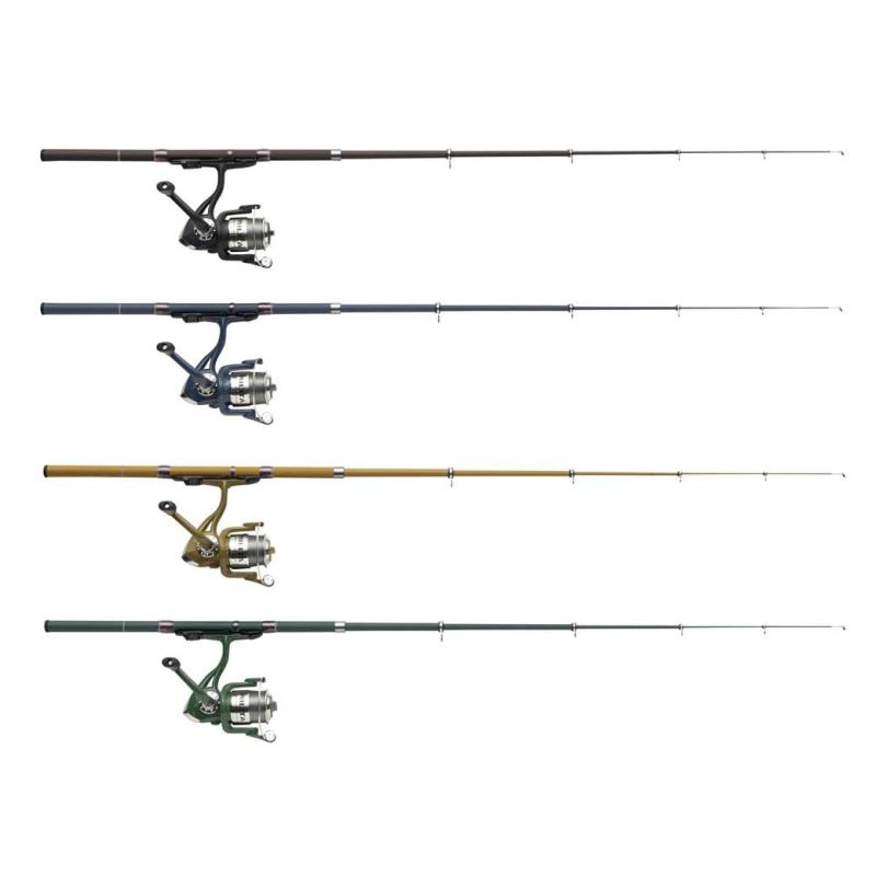 PG ミリタコンパクトセット 210OL(MT2000OL)規格:210OL全長（m）:2.10継数:6仕舞（cm）:42自重（g）:120先径/元径（mm）:1.6/17.6適合錘:5〜10号付属糸:ナイロン3号