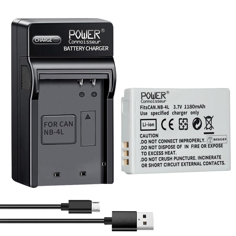 「Power-connoisseur」Canon対応NB-4Lハッテリー IXY 210 IS/210F/400F/410F/ 510 IS/ 600F/ 610F/ 620F、IXY Digital 10/20 IS/ /40/55/ 6...