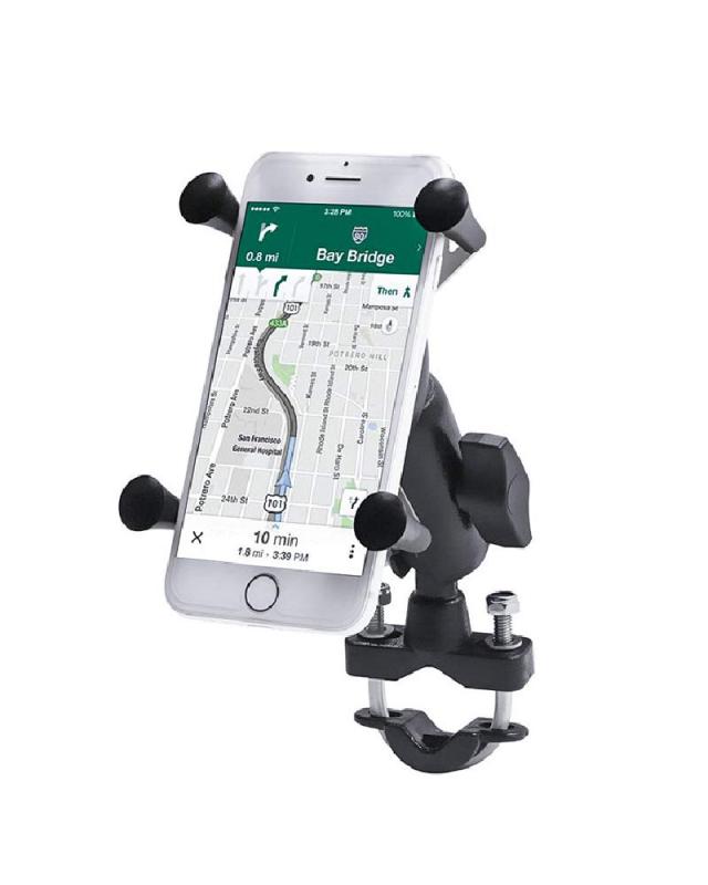 【Cloud Eleven】RAM MOUNTS（ラムマウント）互換マウント 高強度 高耐久性 強化プラスチック + スマホ用 Xマウント + 65mmアーム + φ11-33mm対応 U字クランプ ベース (Xマウント セット)RAM M...