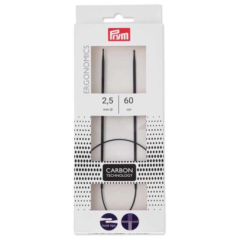 プリム(Prym) エルゴノミック 輪針 60cm 2.5mm PRM215201 ブラック針全長:60cmサイズ:2.5mm生産国:ドイツ