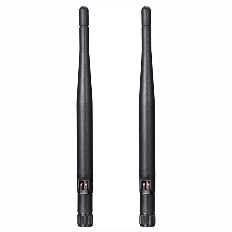 BINGFU 2.4GHz・5GHZ 3dbi ブースターアンテナ WIFIアンテナ 無指向性 RP-SMAプラグ WiFiルーター 無線ネットワークカードUSB アダプター カメラ ビデオ監視 モニター対応 2本入デュアルバンドWiFi:...