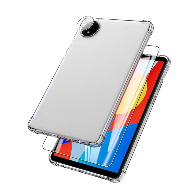 【YXHH】For Redmi Pad SE 8.7インチ 耐衝撃 ケース 薄型 衝撃吸収 耐衝撃 柔らかい手触り Pad SE 8.7インチ 専用 カバー 米軍MIL規格 クリア 衝撃吸収ポケット内蔵 TPU ケース(パッケージの内容：ケ...