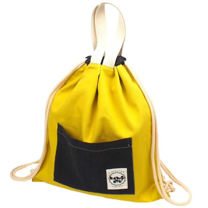 カナリアイエロー×チャコールグレー ナップサック【サイズ】幅 約35cm×高さ 約40cm (持ち手の高さ 約9cm)<br>商品のサイズは全て、平置きの状態で測定しております。<br>マチがある商品は、高さの測定に...