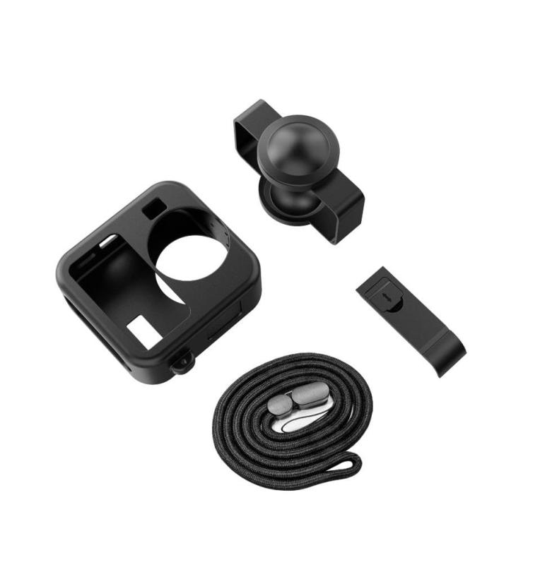 Twaxl GoPro Max2のためのシリコーンカバー保護ケース+バッテリーカバー実際の機械の金型製作、ぴったりフィットするデザイン、安全で安定しています。表面潤滑加工により手触りが向上します。軽量設計、重さはわずか40g、軽くて持ち運び...