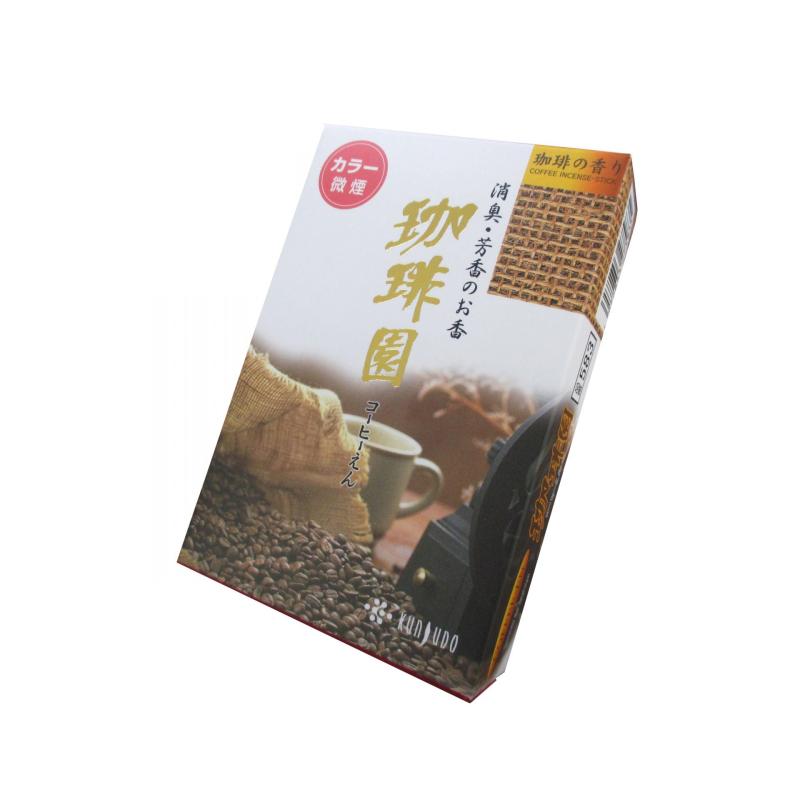 花かおりシリーズ 薫寿堂のお線香 珈琲園 微煙 ミニ寸 #583コーヒーの香りのお香です。香り豊かな時間、心温まる空間。コーヒーの香りに包まれて穏やかなひとときを。消臭効果も。ミニは1本の長さが約9cmで、燃焼時間は約15分です。内容量は約...