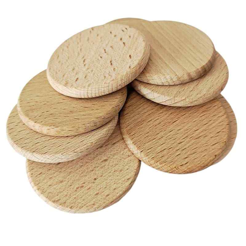 ブナ丸木チップ 木片 ウッドチップ 木材 板 木札 木 丸板 木の板 バルサ材 wood timber diy 木材 ブロック ジュエリーアクセサリー素材手描き装飾キーホルダーフィギュアベース【高品質のブナ素材】：天然で環境に優しいブナ素材...