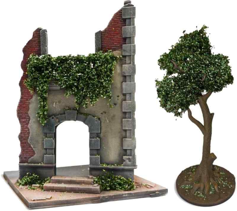 グリーンスタッフワールド ツタの植生シート ダークグリーン 夏のカバの葉 小 ホビー用素材 GSWD-4647組み立てが必要なミニチュア用組み立てアクセサリーキット 。別途、接着剤や工具、塗料等が必要。ツタの外観と多数の葉をミニチュアスケー...