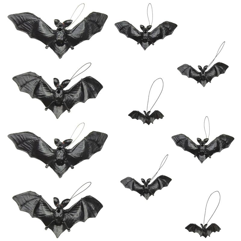 ハロウィン 飾り コウモリ 10個セット 3D 立体 蝙蝠 ハロウィン 飾り付け 吊り下げ 装飾 お化け屋敷 小道具 屋外 屋内 玄関 壁 天井 文化祭 学園祭 パーティーグッズ【ハロウィン飾り】ハロウィンに最適な飾り付けができるセットです...