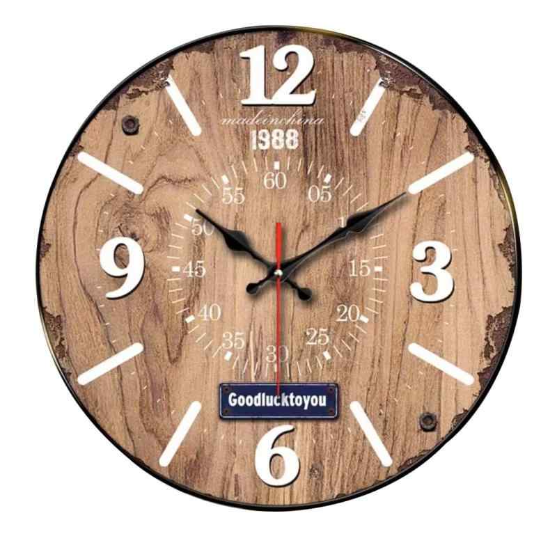 WiViVi 复古挂钟 掛け時計 おしゃれ インテリア ヨーロピアンビンテージ 金メッキ壁時計 時計 壁掛け ミラーレス設計