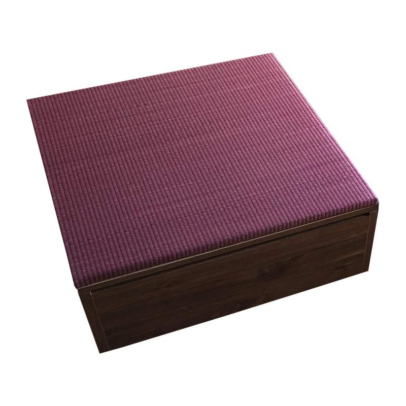 アルファタカバ 畳ユニット 収納 ボックス(高さ30cmロータイプ)60cm×60cm ワイン[商品サイズ] 幅60cm×奥行60cm×高さ30cm日本製収納付き畳ユニット(組合自由)[製造国] 日本[対象] 1ヶ月 ~