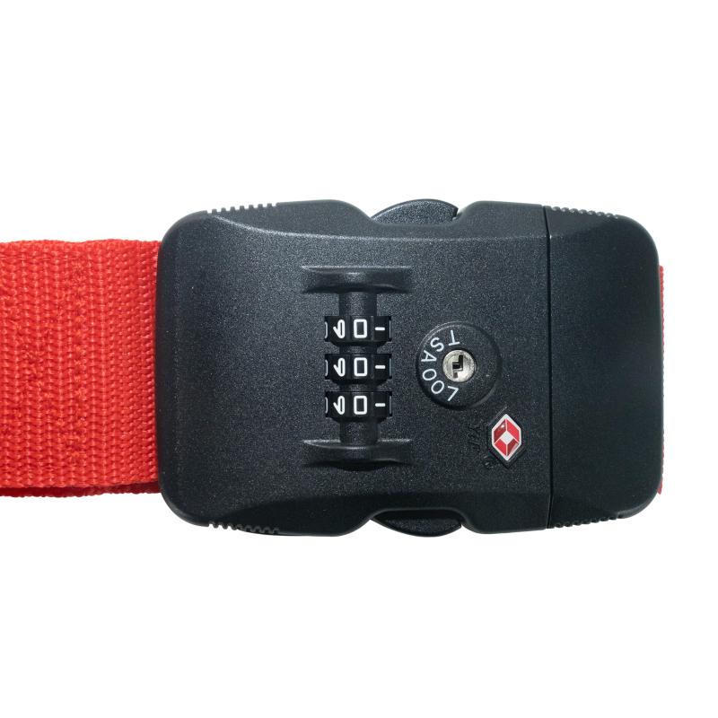 STEELMIGHT TSA認証ロック I字型調節可能 スーツケース用 多機能荷物固定ベルト