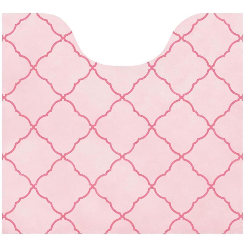 オカトー 使い捨て トイレマット 6枚入 モロッカンピンク すべり止め加工 自由な形にカットできる 幅60×奥行55cmサイズ：(約)幅60×奥行55×厚さ0.04cm、材質：表面＝(不織布)ポリプロピレン100％、裏面＝ポリエチレン樹脂、...