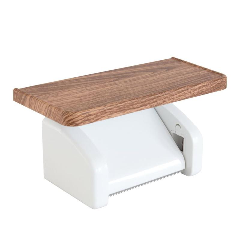 オカ(OKA) ワンタッチペーパーホルダー 木目調棚付き ブラウン (おしゃれ かわいい 紙巻器)品質：本体・フタ・フック・芯棒：ABS樹脂、カッター刃：ポリウレタン、バネ：ステンレス耐熱温度：70度耐荷重量： 約1kgサイズ：約240mm...