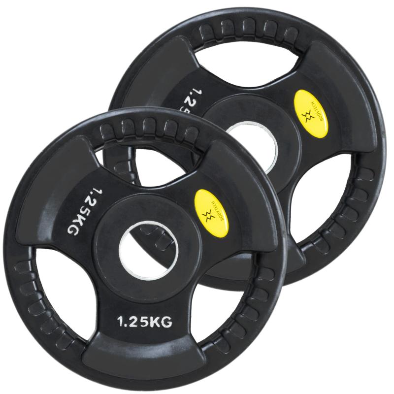 ボディテック バーベルプレート 1.25kg/2.5kg/5kg/10kg/20kg 穴径 28mm ラバープレート バーベル プレート ホームジム 筋トレ