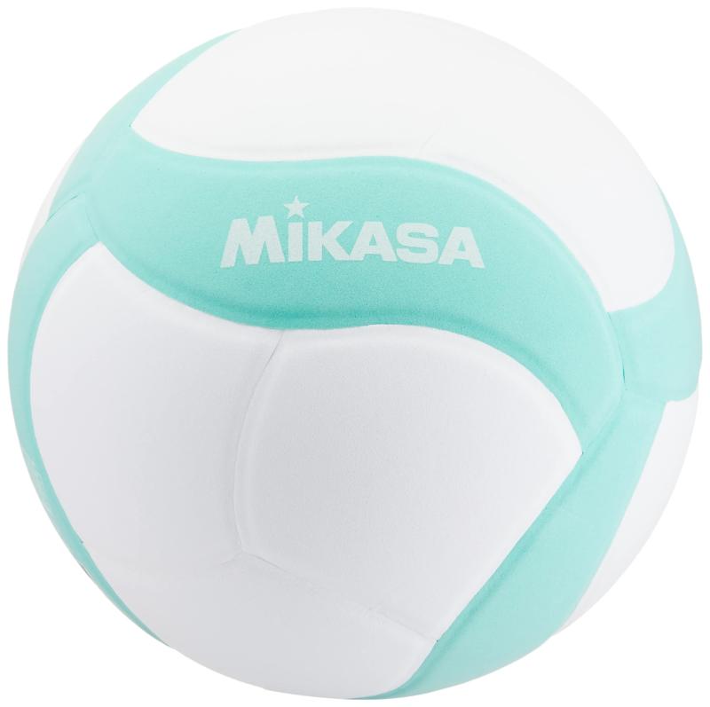 ミカサ(MIKASA) スマイルレッスンバレー 4号 210g ホワイト/グリーン VS210W-W-G 推奨内圧0.10~0.15(kgf/㎠)表面はビート板と同じ素材のスポンジを使用 柔らかいので当たっても痛くない 打ちやすい子ども~高...