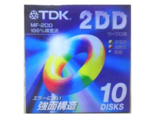 TDK ワープロ用 3.5型 2DD フロッピーディスク 10枚 アンフォーマット プラスチックケース入 MF-2DDワープロ用に適した2DD 3.5型フロッピーディスクアンフォーマット 10枚プラスチックケース入初めて使用する時はフォーマ...