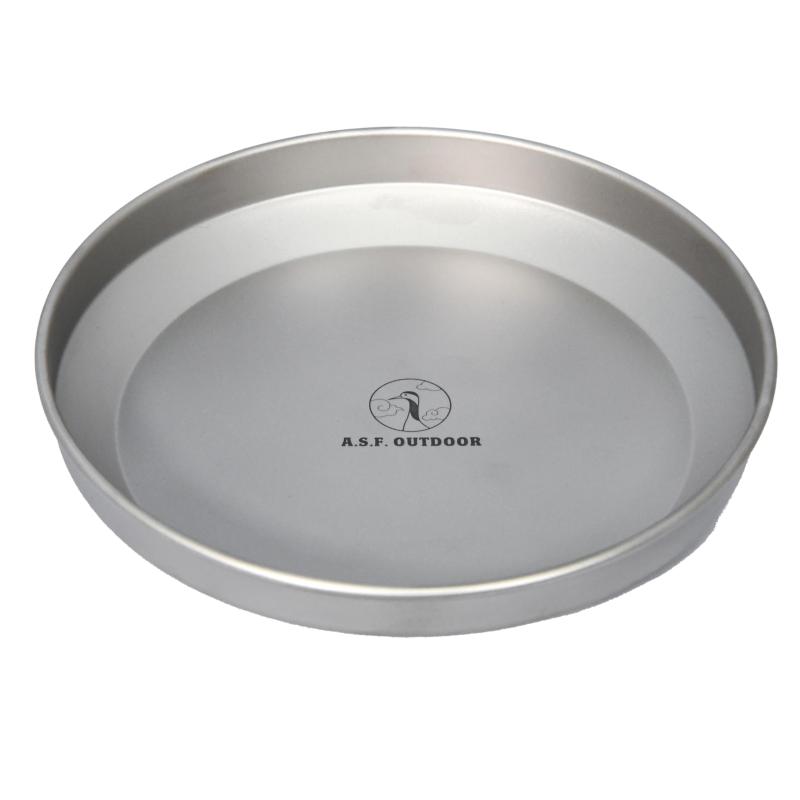 A.S.F. OUTDOOR チタン製皿 20cm 深皿 収納袋付【チタン製】チタンはアルミやステンレスと比べて、アレルギー性物質の少ない金属です。さらに軽量頑丈なので片手でも簡単に持て、落としても割れないのでお子様やシニアにも最適。【味を...