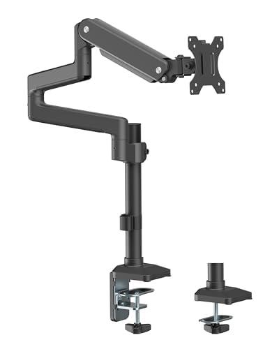 EastForce 自由自在 8関節ロングモニターアーム 上下 左右 17～32インチ 耐荷重2～7kg VESA規格 ケーブル収納 ブラック