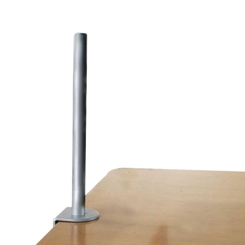 LINDY モニターアーム用 C型クランプ式ポール シルバー 最大耐荷重24 kg アーム別売リで自由に取付け可能アイアンテーブル、スチールテーブル、木製テーブルなどの硬い素材の天板で作られたテーブルの使用をお勧めします ガラステーブルトッ...