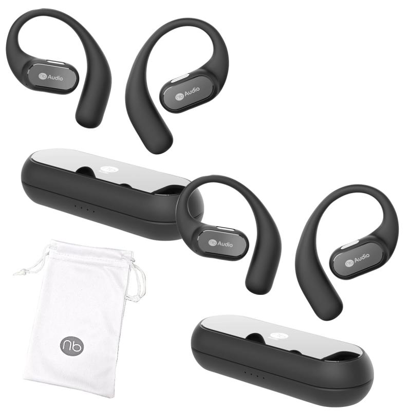 【VGP 2025受賞】(nb) Audio Open÷ オープンイヤー型 完全 ワイヤレスイヤホン 耳を塞がない 耳掛け 軽量7g 低遅延モード 通話マイク IPX4防水 Bluetooth 最大18時間再生