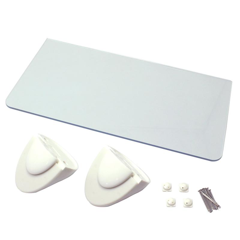 ハイロジック 壁掛収納 石膏ボード壁用 透明アクリル板シェルフ棚