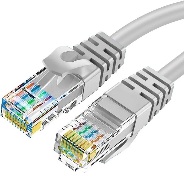 有線LANケーブル 丸型タイプ CAT6対応 スタンダードタイプ (2本, グレー, 40m)【CAT5より2.5倍の通信速度】CAT6 LANケーブルはCAT5より高い帯域幅を持ち、CAT5の2.5倍、250MHz伝送帯域幅に達します。伝...