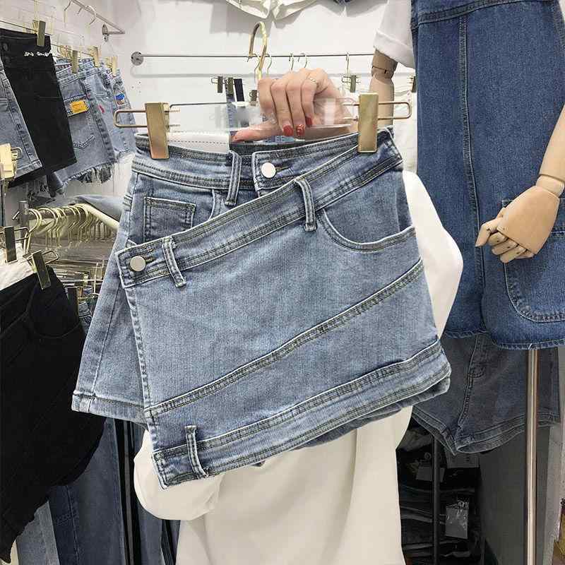 ・主な素材: 綿（30%以上50%未満）・スタイル: カジュアル・パンツ丈: 三分丈・ウエスト: 高腰・厚み: レギュラー・デザイン: ボタン・カラー展開: ライトブルー、ピンク、ブラック・サイズ展開: S、M、L、XL、2XL、3XL、4...