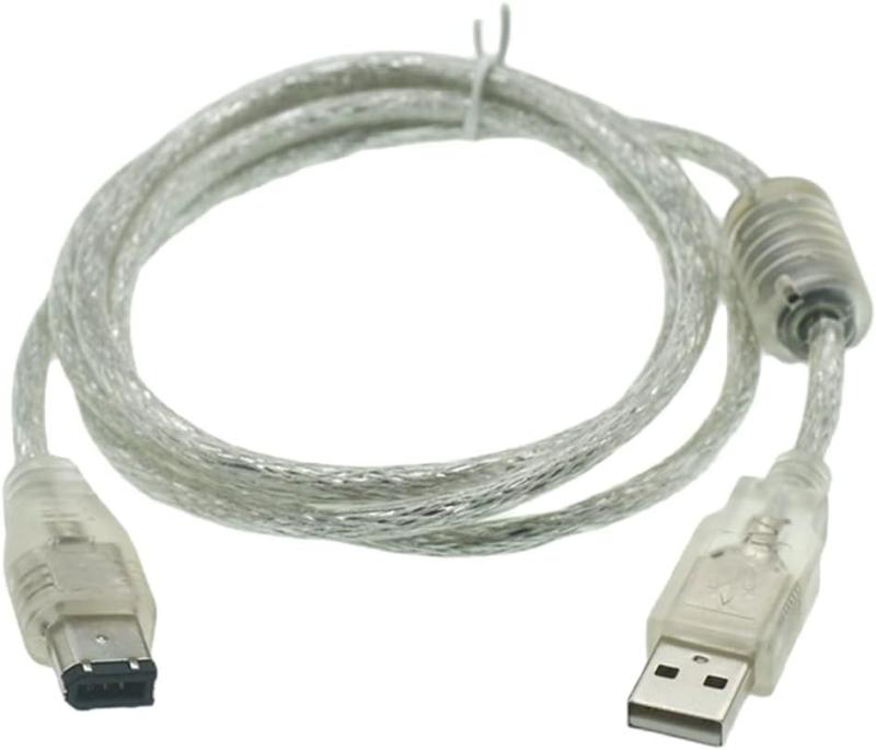 1個 1.5M Firewire IEEE 1394 6ピン オス - USB 2.0 オス アダプター コンバーター ケーブルコード [並行輸入品]高品質のコネクタにより、優れた導電性と信頼性を実現。IEEE 1394 6ピンコネクタを備...