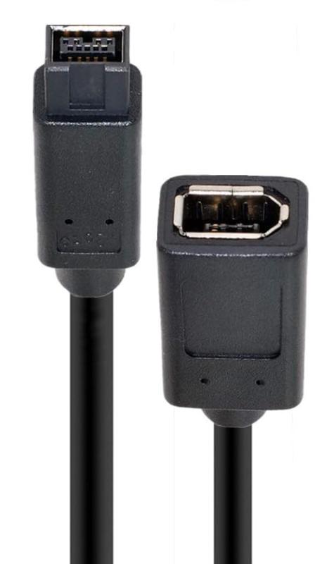 VECASDEN Firewire 400~800ケーブル IEEE 1394 6ピンメスから1394B 9ピンオス延長データビデオキャプチャカード 20cmFirewire 800ポートに差し込む9ピンオスコネクタを備えています。 アダプ...