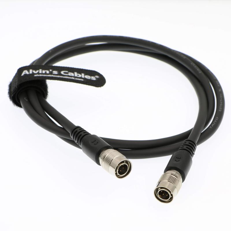 Alvin‘s Cables ヒロセ（Hirose）互換 6ピン オス-オス ケーブル 産業用カメラ電源・信号接続用 プッシュプルロック IP67/IP68対応 金メッキ 2A 耐環境、Basler/Sony/HIK等互換、1m【互換性と主...