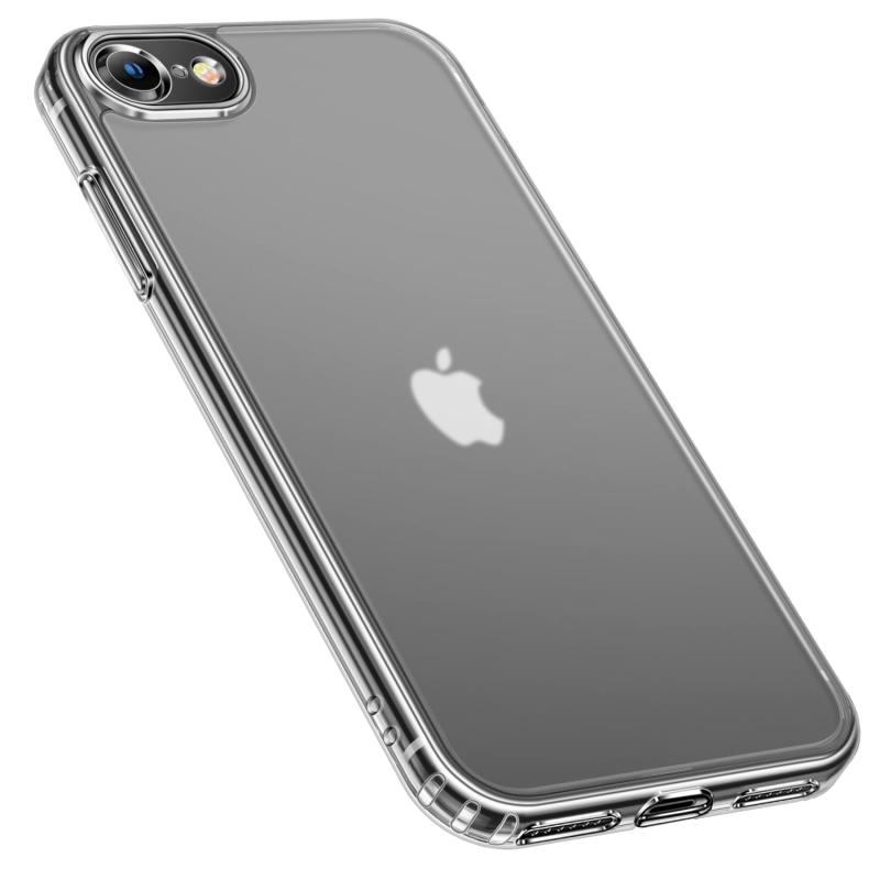 NIMASO ケース iPhone SE3 / SE 2 用 iPhone8 / 7 用 ケース バンパー PC背面 衝撃吸収 傷つけ防止 マット タイプ 半透明 (iPhone SE 第3世代 SE2 8 7 用) NSC22A439【対...