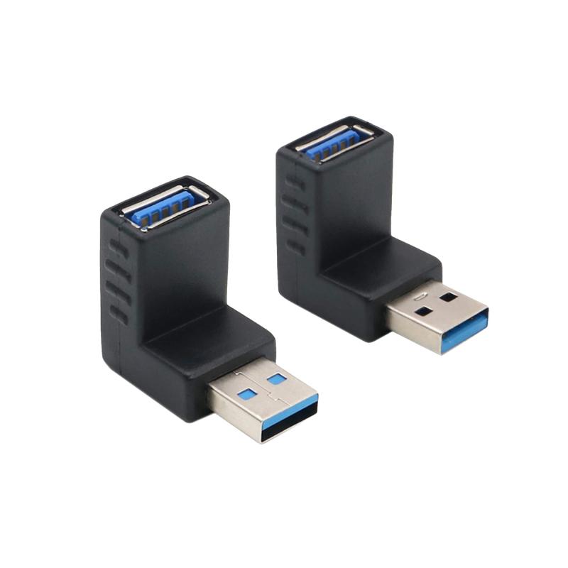 Basicest USB 3.0 オス - メス USB オス - メス Lベンド 直角 アダプタ 90度 エクステンション 上向き/下向き変換コネクタ"【用途】 USB3.0 HIGH SPEEDはUSB3.0(5Gbps)とU...