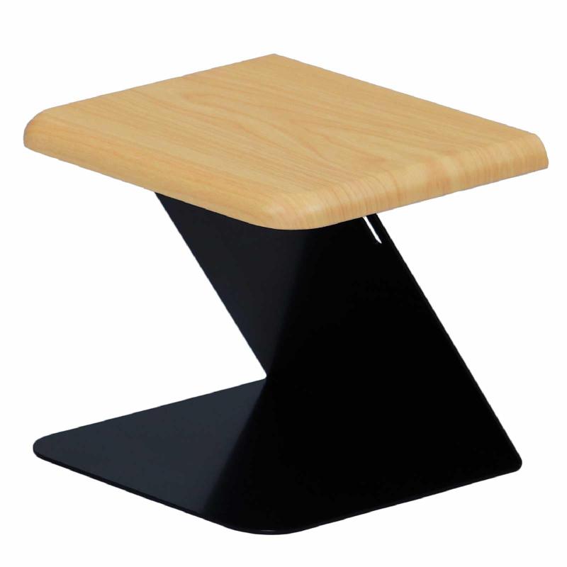 林製作所 AnoTana YS-B03B-N Z脚机上ラック フレーム：ブラック 天板：ナチュラルZ型の脚部が印象的で重厚感・安定感があり、シンプルなデザイン。・小物は商品に含まれておりません。・天板サイズ=幅242mm×奥行200mm