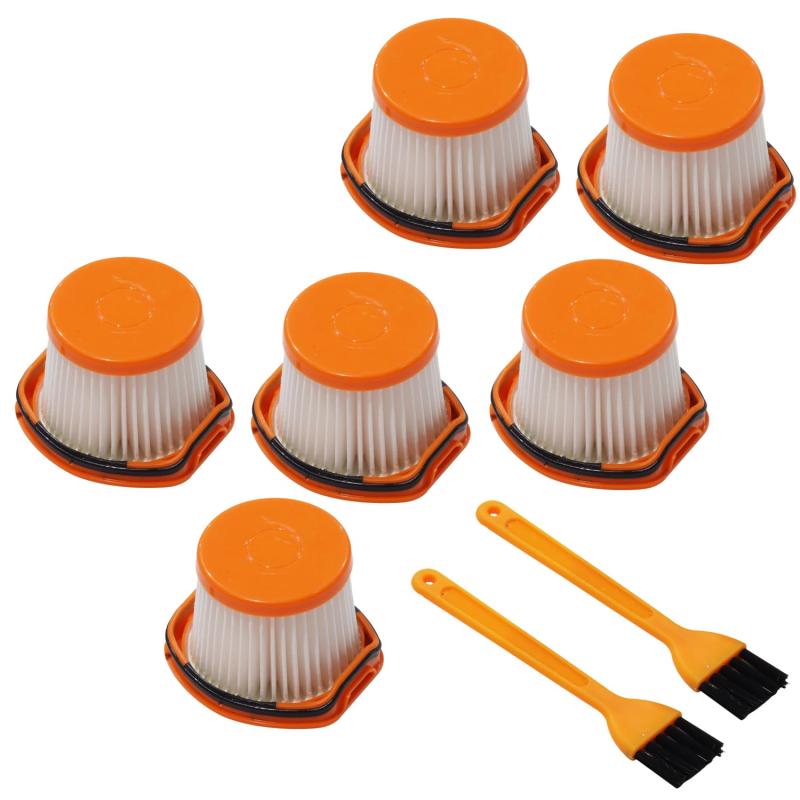 オーディオファン 掃除機用フィルター 6個入り XFFWV360J交換 ブラシ付き コードレス掃除機 WS630 WS620 WS632 WS633 CS401J CS651J CS200J CS601J CS401JGR CS501J C...