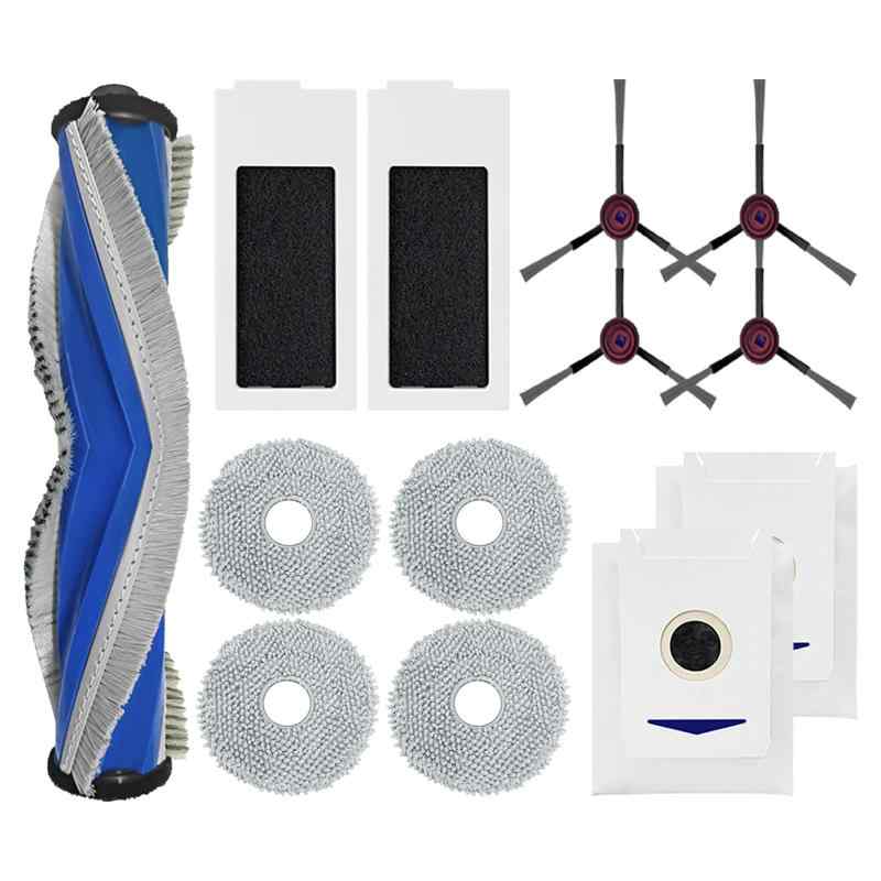 ECOVACS (エコバックス) DEEBOT T30 OMNI/T30 PRO OMNI 消耗品セット、メイン ブラシ 1 個、サイド ブラシ4個、フィルター 2個、モップパッド4個、紙パック2個交換用お掃除ロボット部品互換セット: との...