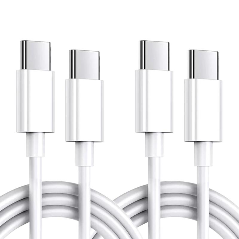 Ryo楽々生活館 USB C ケーブル 2本セット タイプc PD対応 60W超急速充電 断線防止 高速データ転送 Type-C to Type-Cケーブル for iPhone16/15Pro/Plus/ProMax MacBook iP...