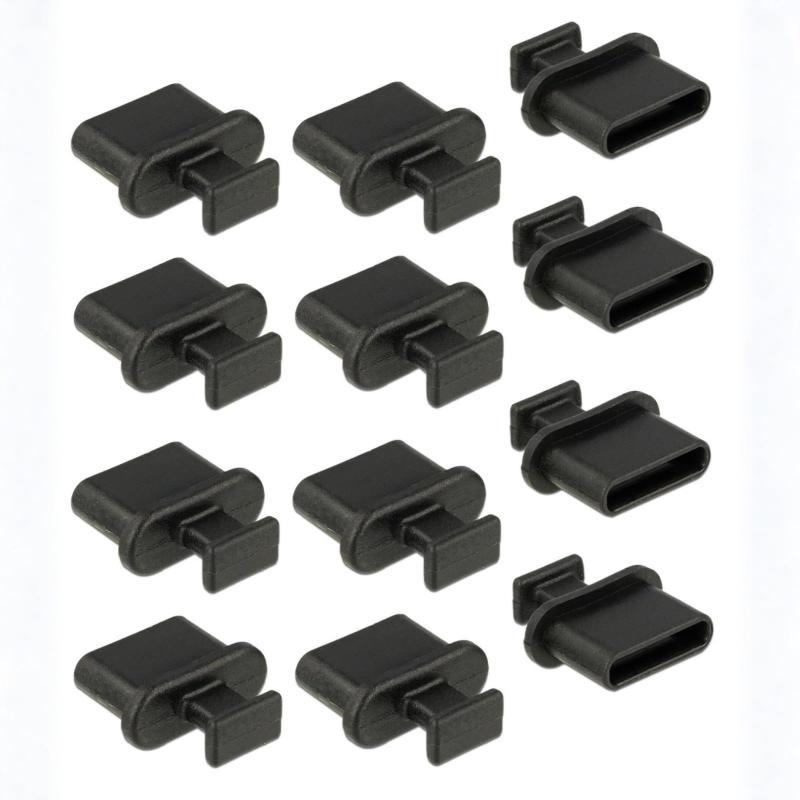 Wave Design 15個入 つまみ付き Type-Cコネクタ防塵保護カバー ブラック USB3.1 Type-Cコネクタ防塵保護カバーつまみ付 USB-C CツマミBWave Design ( FW Product&amp; Trad...
