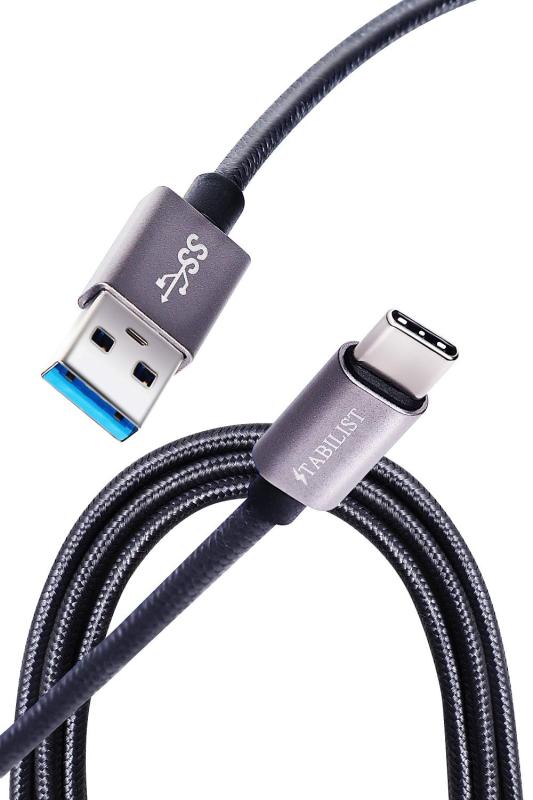 STAB ILIST USB-Type-C 充電ケーブル 1m 急速充電 USB3.0 3.1 変換 タイプc typec USB-C usbc USB-A android Xperia Galaxy iPad Pro MacBook sw...