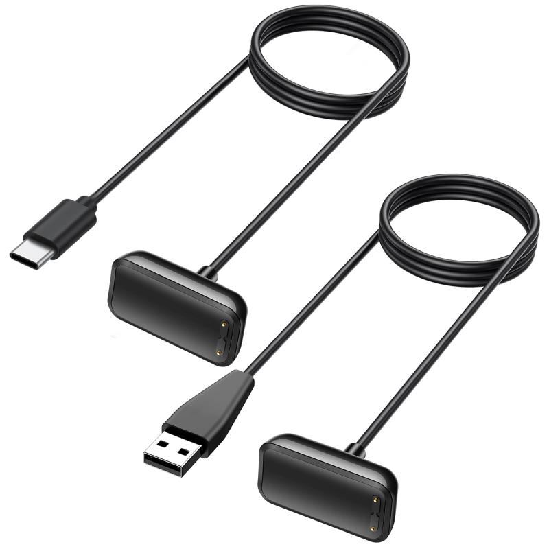 for Fitbit Charge6/5 Fitbit Luxe充電器 USB ケーブル スマートウォッチアクセサリ 急速充電 (100cm)【磁気吸引急速充電は便利で効率的】サムスンFitbit Charge 6、5/Fitbit Lux...