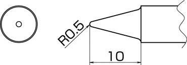 白光(HAKKO) こて先 0.5B型 T20B2パーツ名:0.5B型コテ先適合コテ:FX838ヒーター一体式