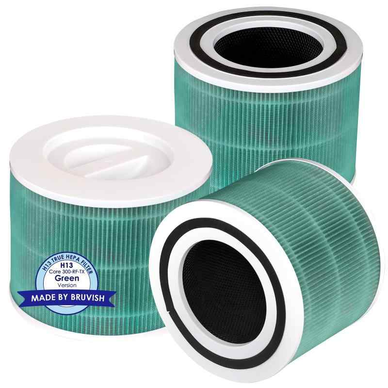 LEVOIT Core 300 空気清浄機対応 H13 True Hepaフィルター 3-in-1 HEPA活性炭フィルター 部品番号Core 300-RF【完璧な互換性】当社の交換用H13 True HEPAフィルターは、部品番号Core...