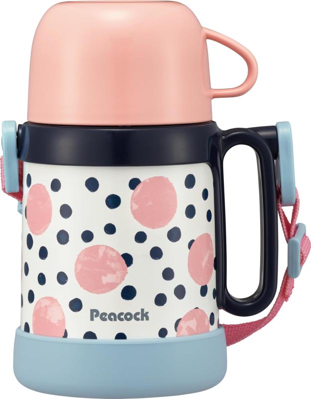 ピーコック魔法瓶工業(The-peacock) ピーコック 水筒 0.36L 0.4L 2way 保温 保冷 魔法瓶 ステンレス ボトル 子供 ワンタッチ コップ付き ストロー付き水筒