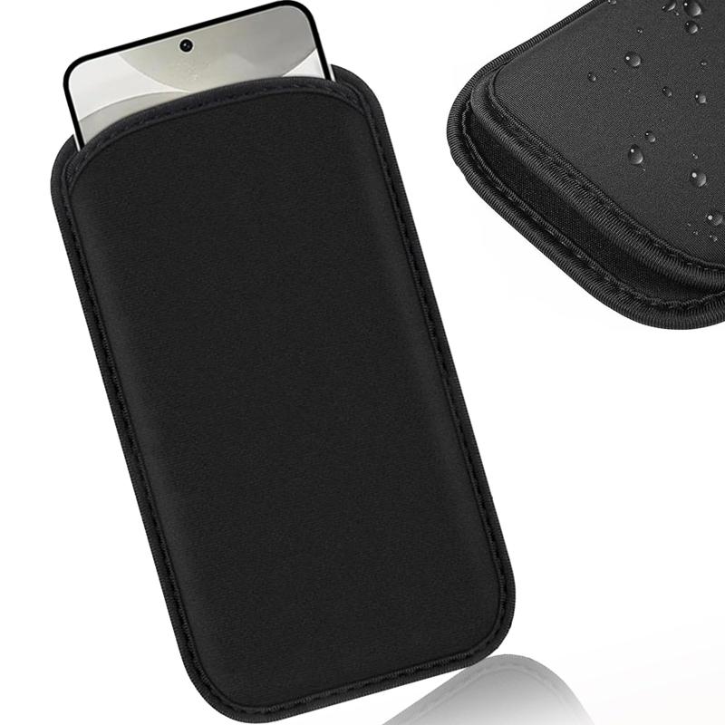 OTIMORA マートフォン保護ケース スマートフォン スリップケース スマホポーチ 携帯収納ポーチ ネオプレン製 ブラック【製品仕様】サイズ：約10.5×18.5cm／カラー：ブラック。スマートフォン本体をしっかりホールドし、落下や衝撃か...