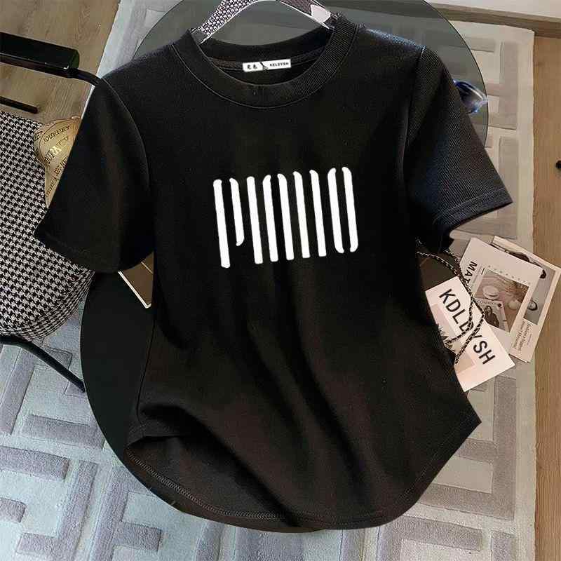 ・カテゴリ: Tシャツ・主な素材: ポリエステル・柄: アーク（円弧）・スタイル: ゆったり、スウィート、快適カジュアル・袖丈: 半袖・工芸: プリント・シルエット: ルーズフィット・着丈: 通常（50cm超、65cm以下）・ネックライン:...